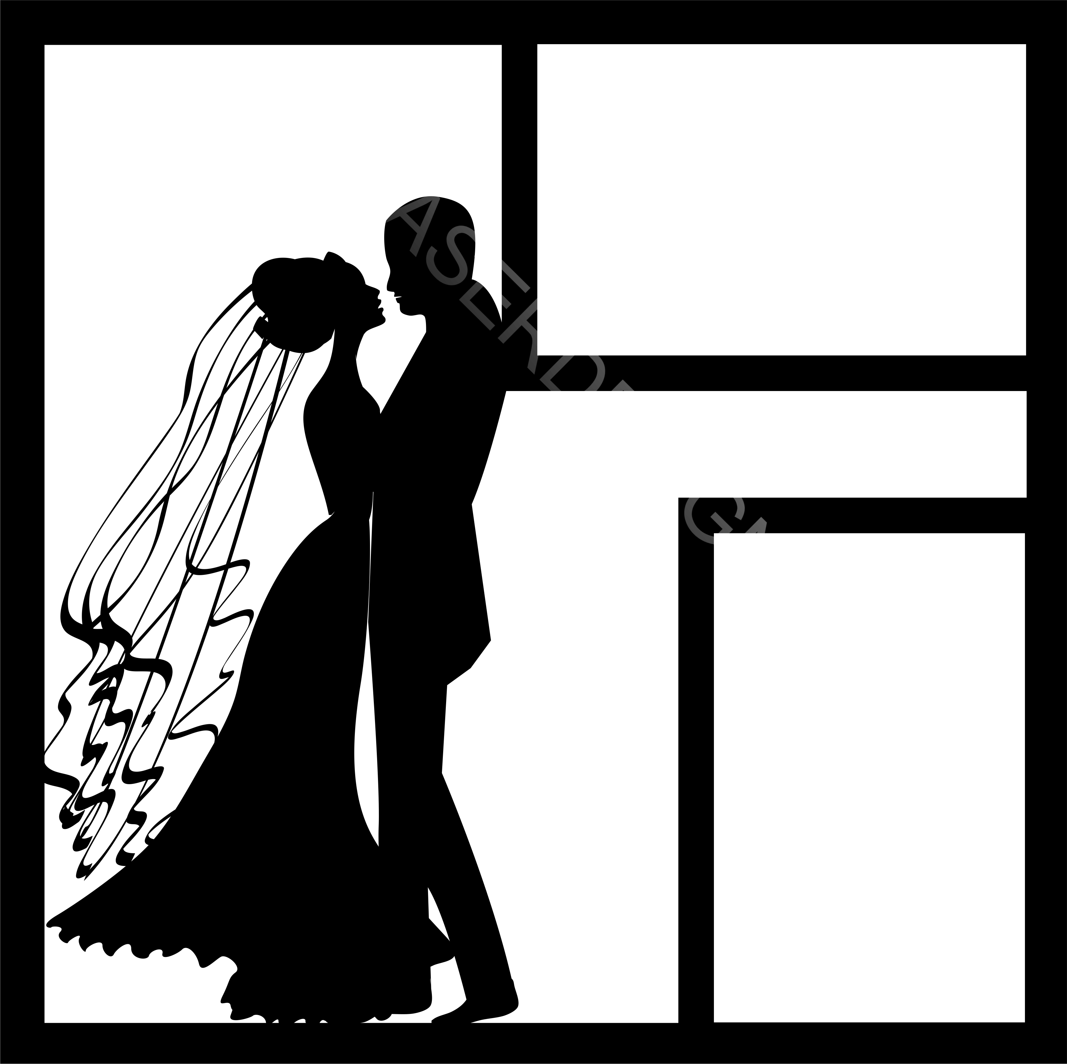 Bride and Groom: EZ Laser Designs