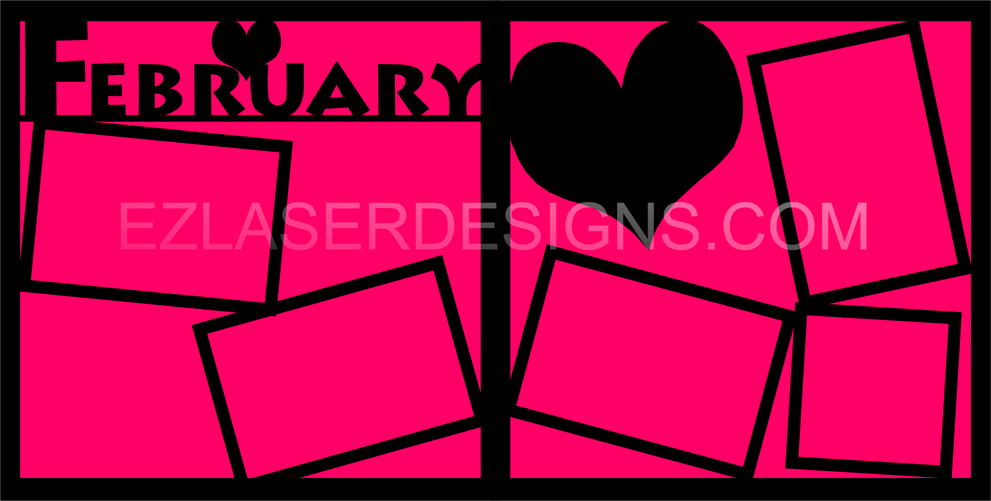 February Double Page: EZ Laser Designs