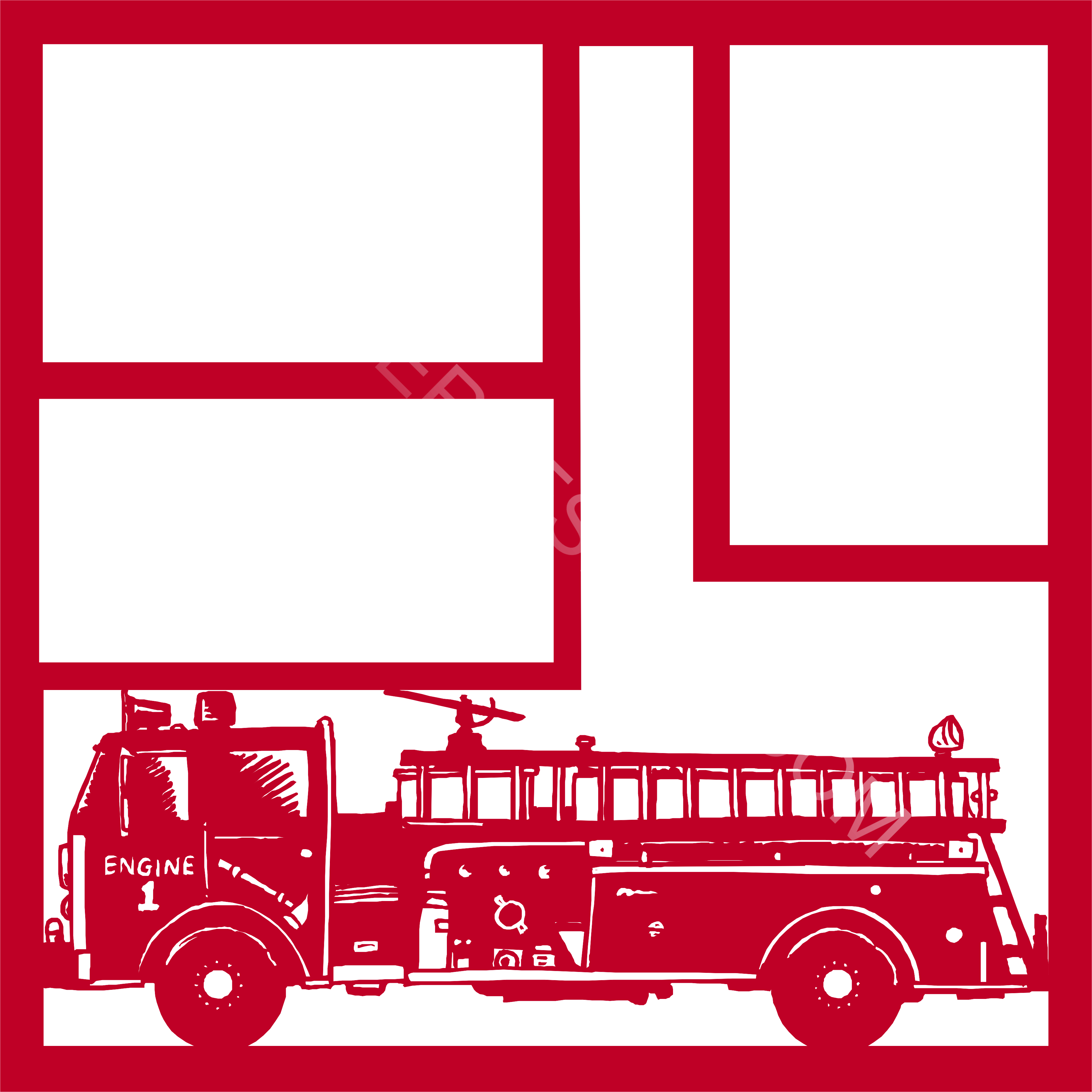 Fire Truck: EZ Laser Designs