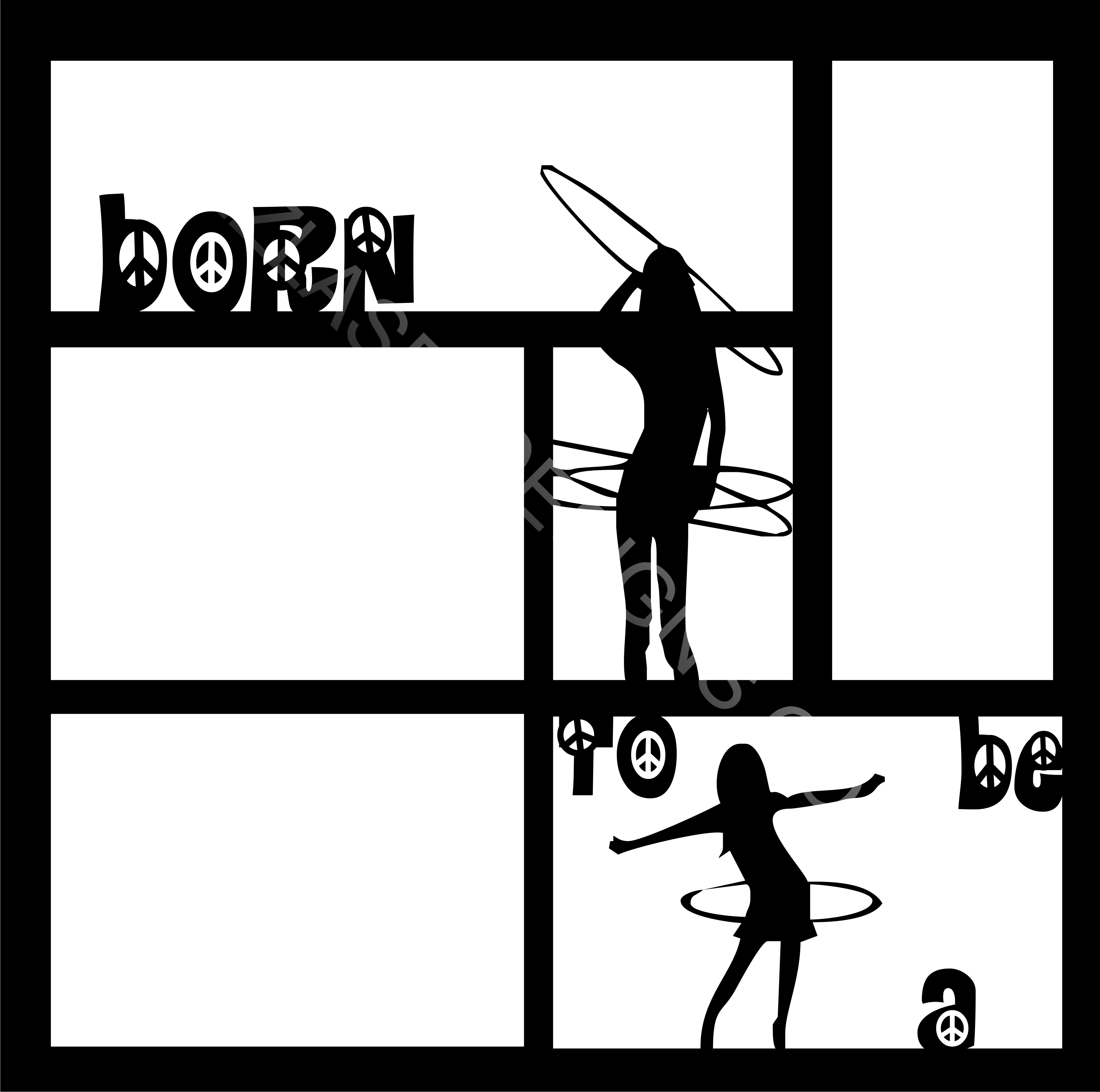 Hula Hoop Born to be: EZ Laser Designs