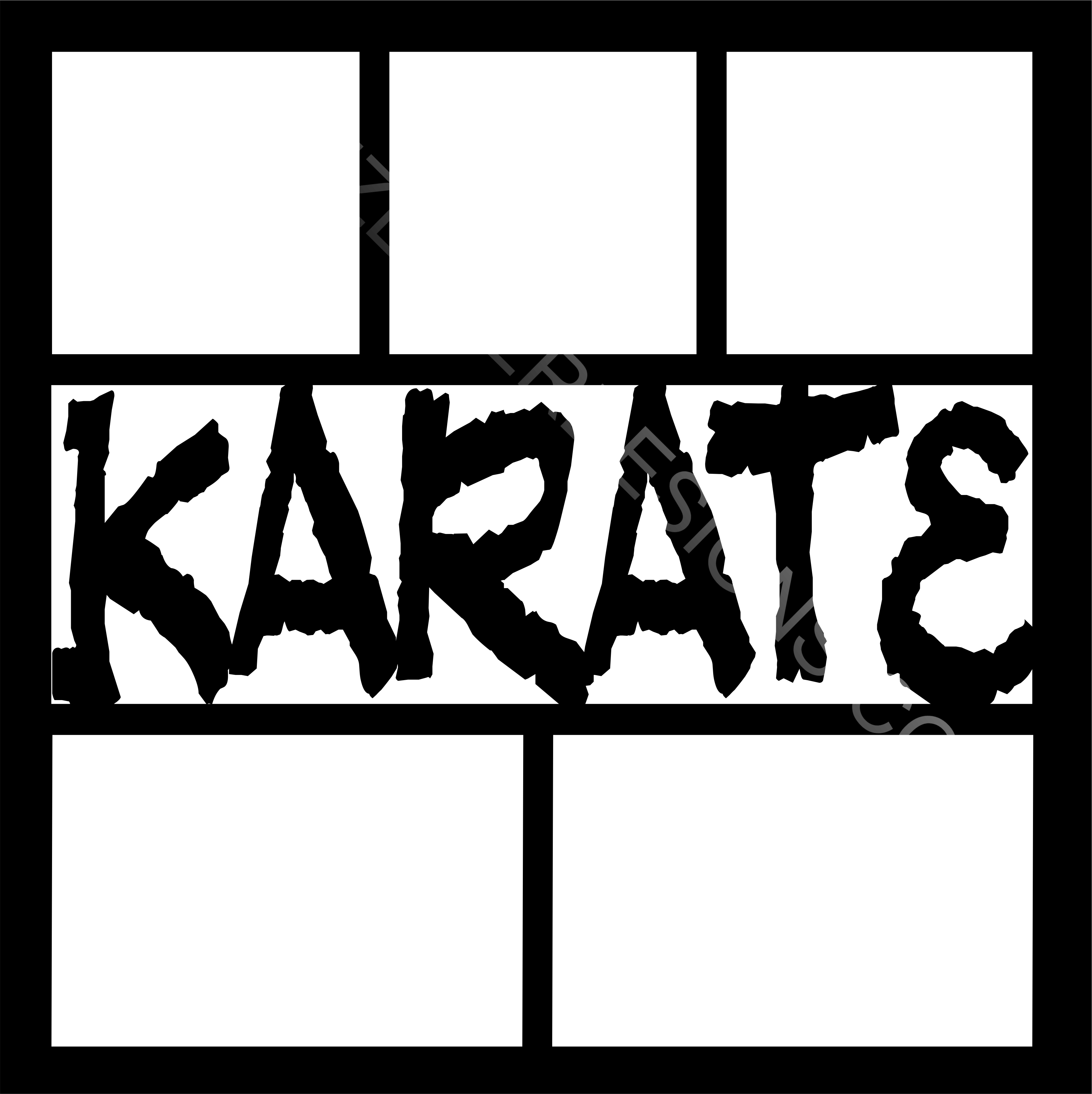 Karate Title: EZ Laser Designs