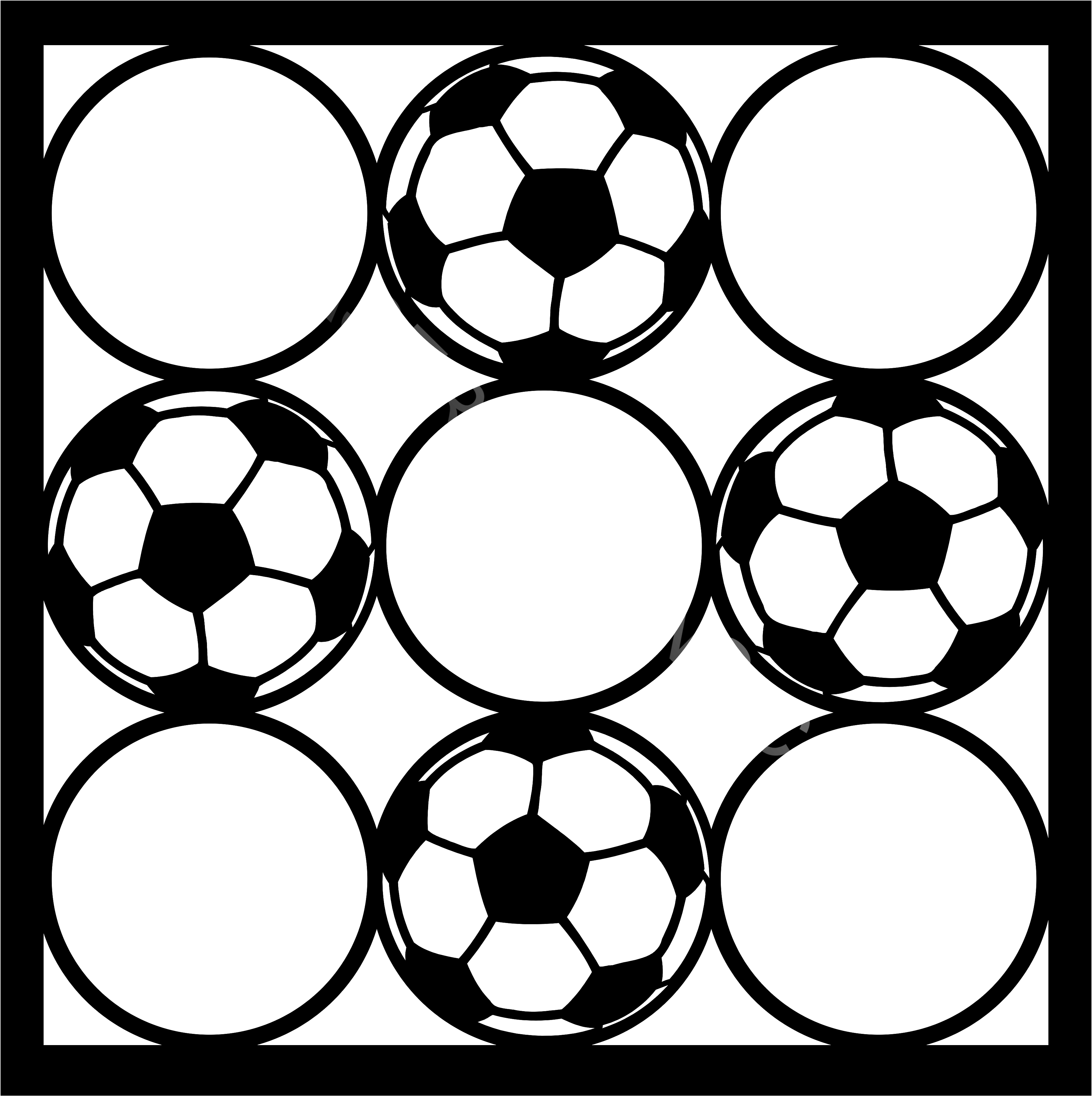 Soccer 9 Circles: EZ Laser Designs