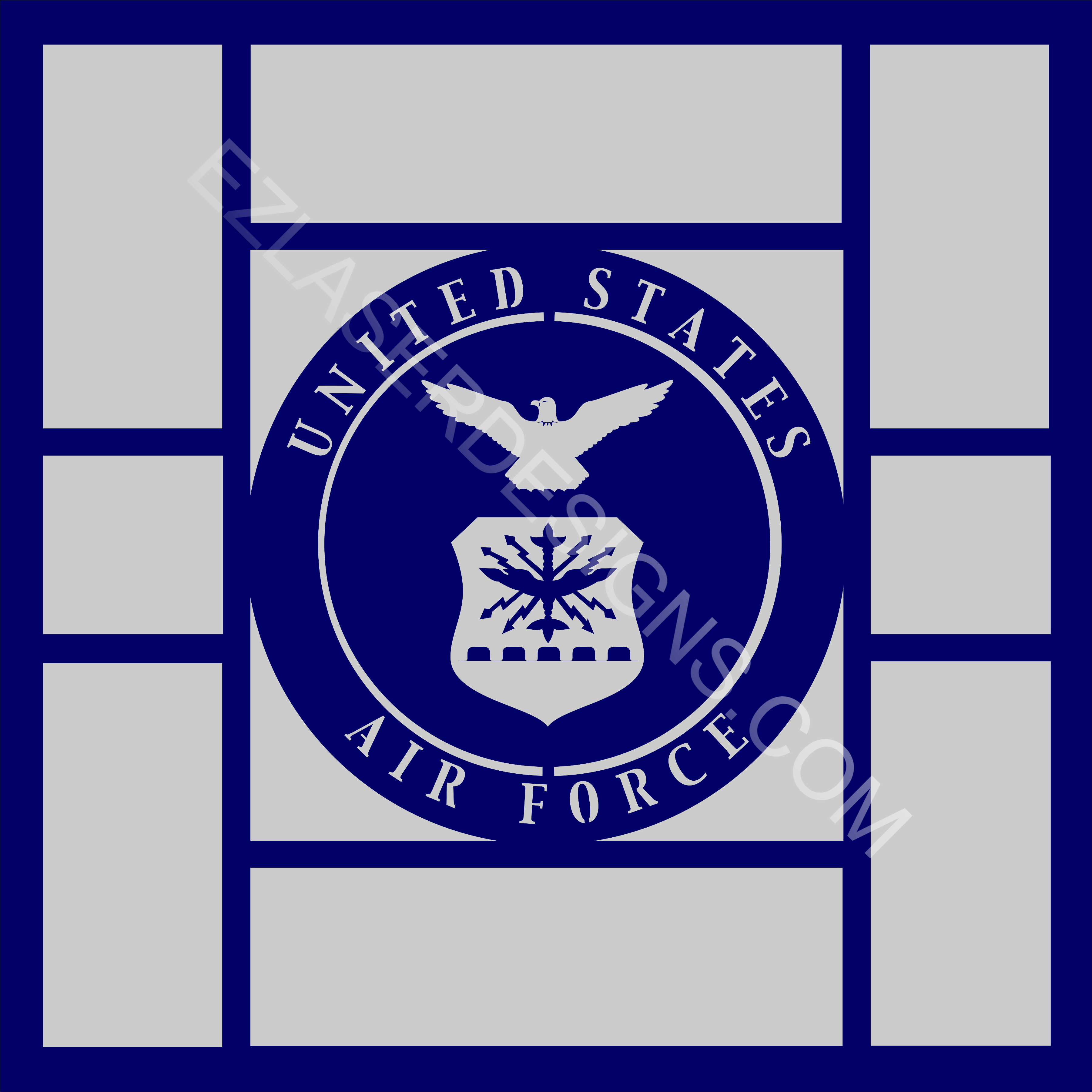 United States Air Force Emblem: EZ Laser Designs