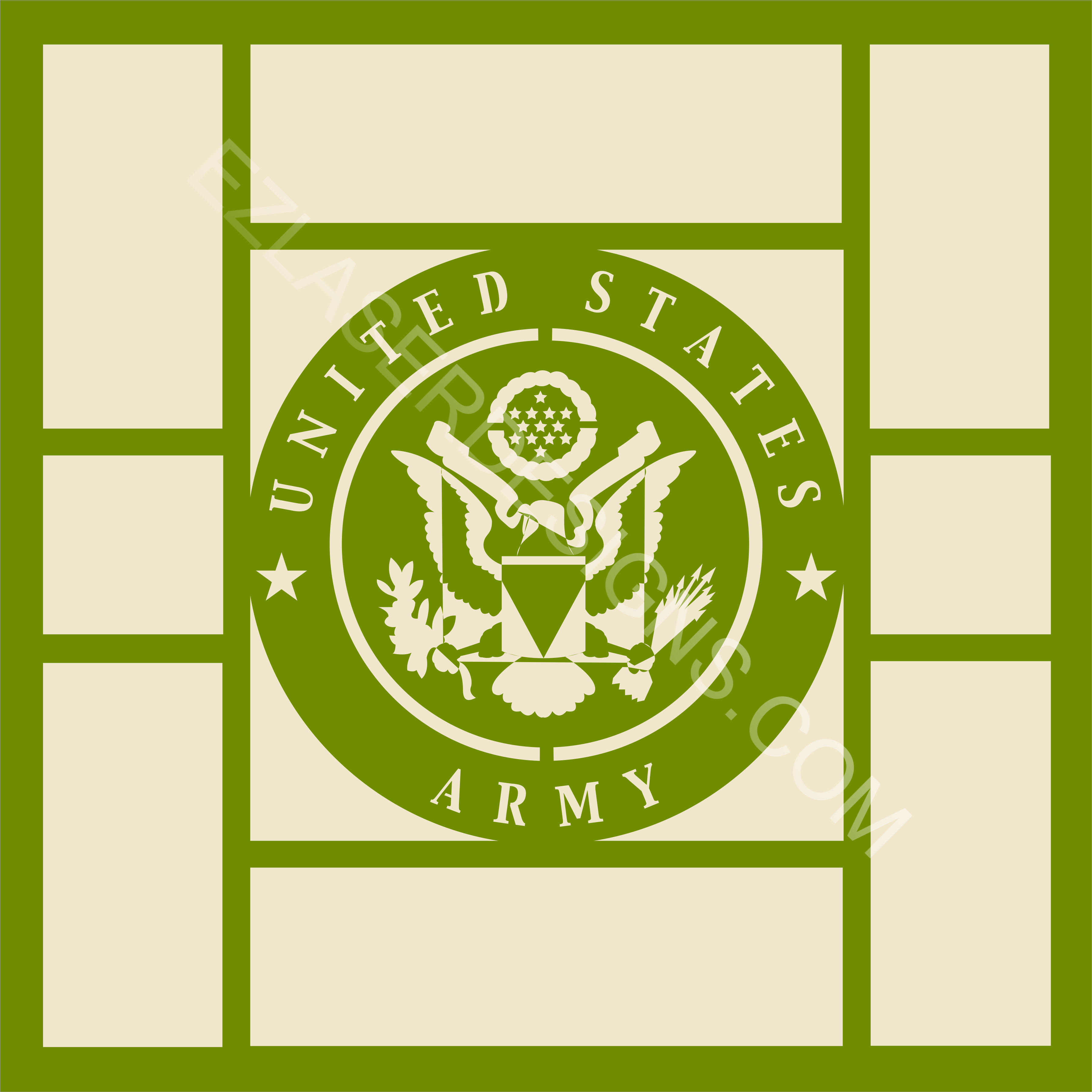 United States Army Emblem: EZ Laser Designs