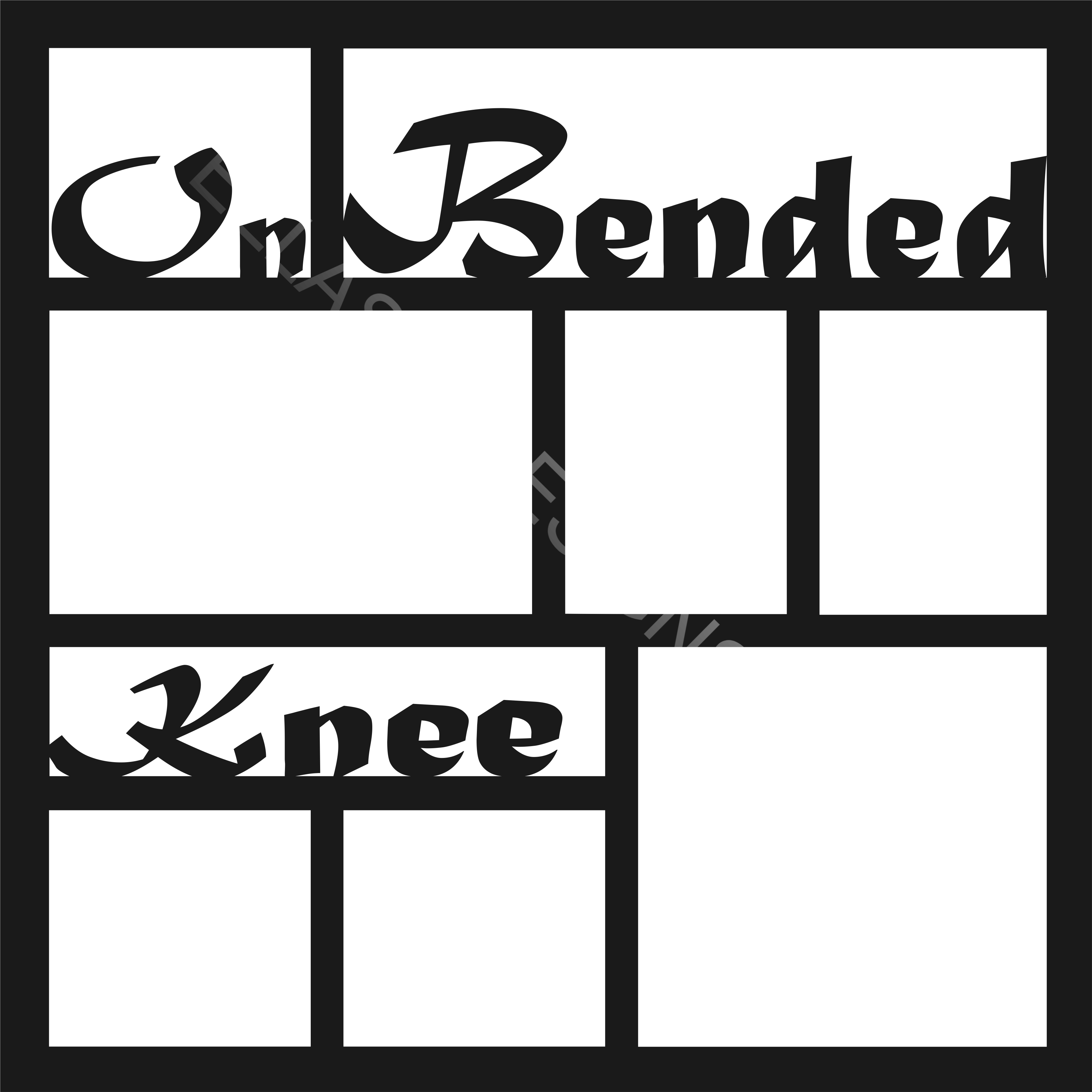 On Bended Knee: EZ Laser Designs