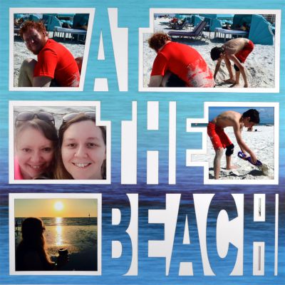 At the Beach Sample: EZ Laser Designs