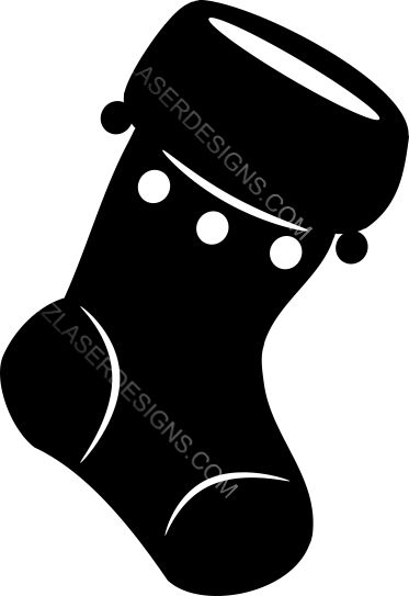 Christmas Stocking Silhouette